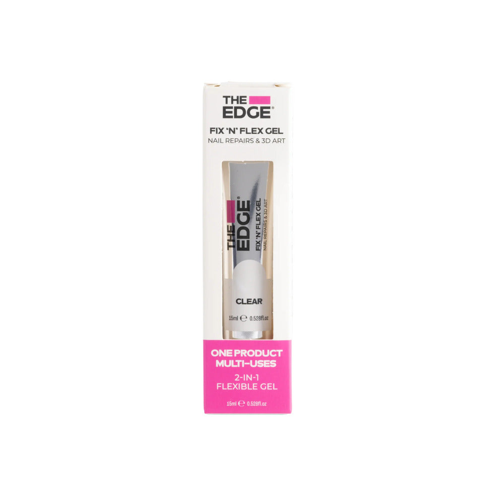 THE EDGE - NAIL ART - Fix 'N' Flex Gel - Clear – Angel Hair & Beauty ...